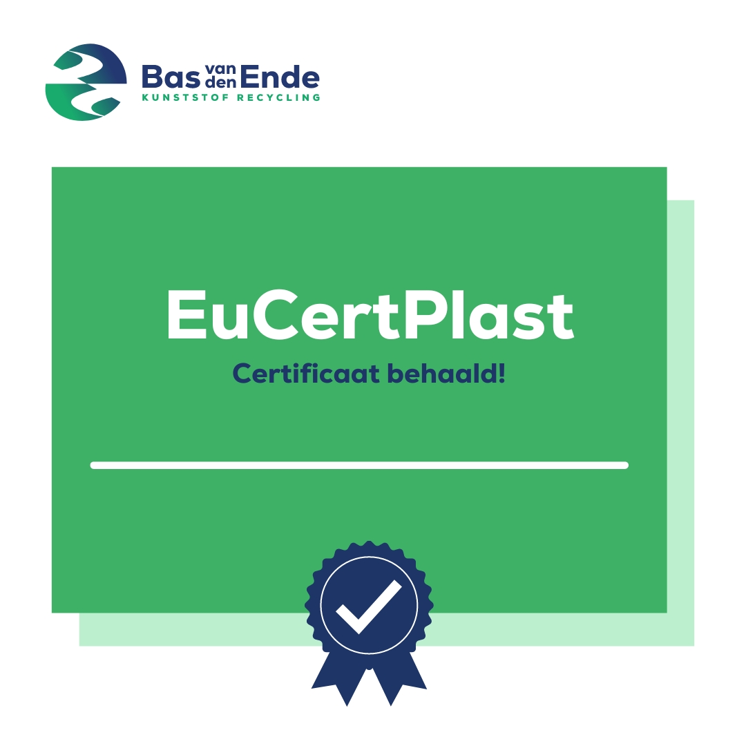 EuCertPlast certificate obtained – Bas van den Ende